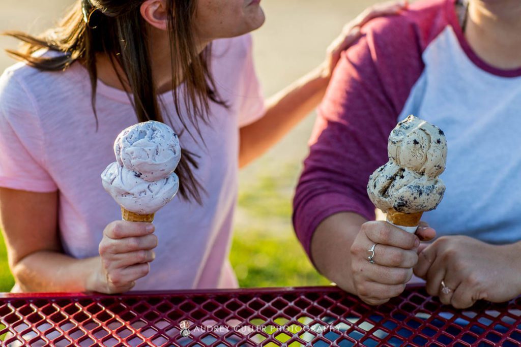 Super Sweet Ice Cream Engagement Session - Sterling Massachusetts